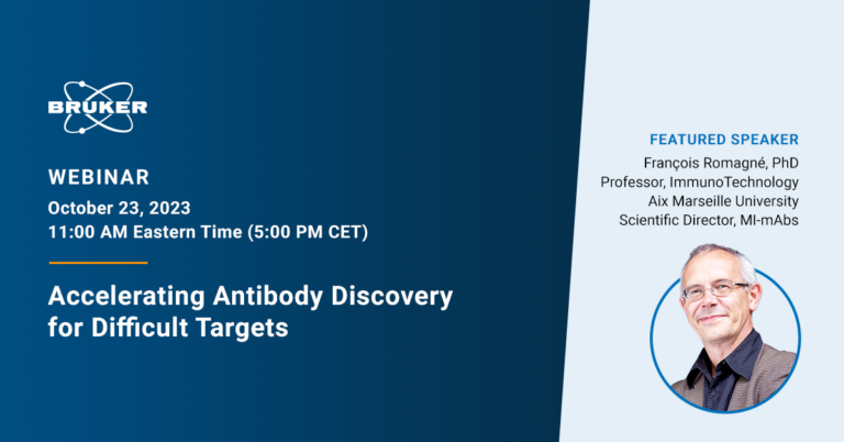 Upcoming Webinar: Accelerating Antibody Discovery for Difficult Targets - Bruker Cellular Analysis